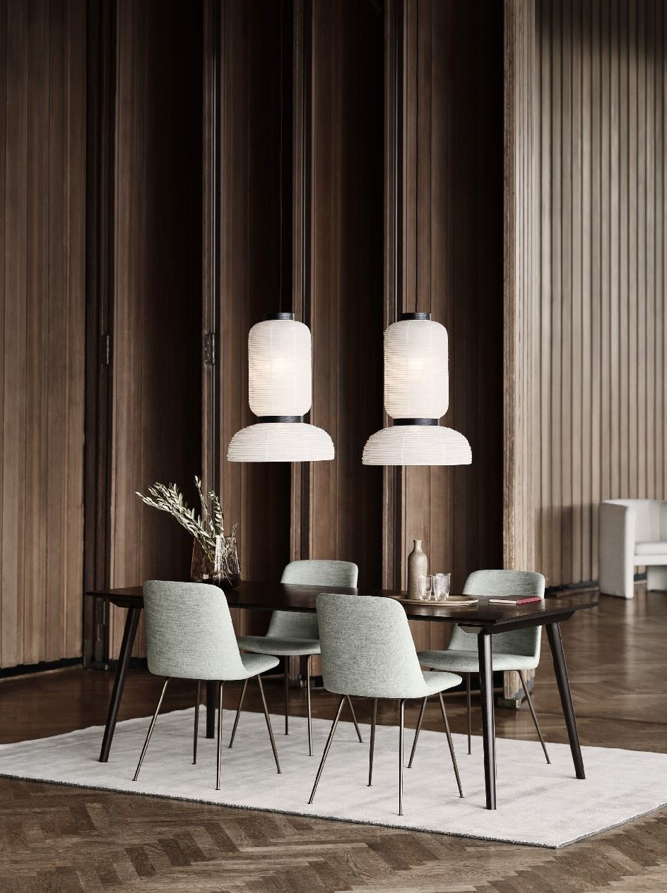 &Tradition SK5 In Between Dining Table 200x90 cm - Black Lacquered Oak