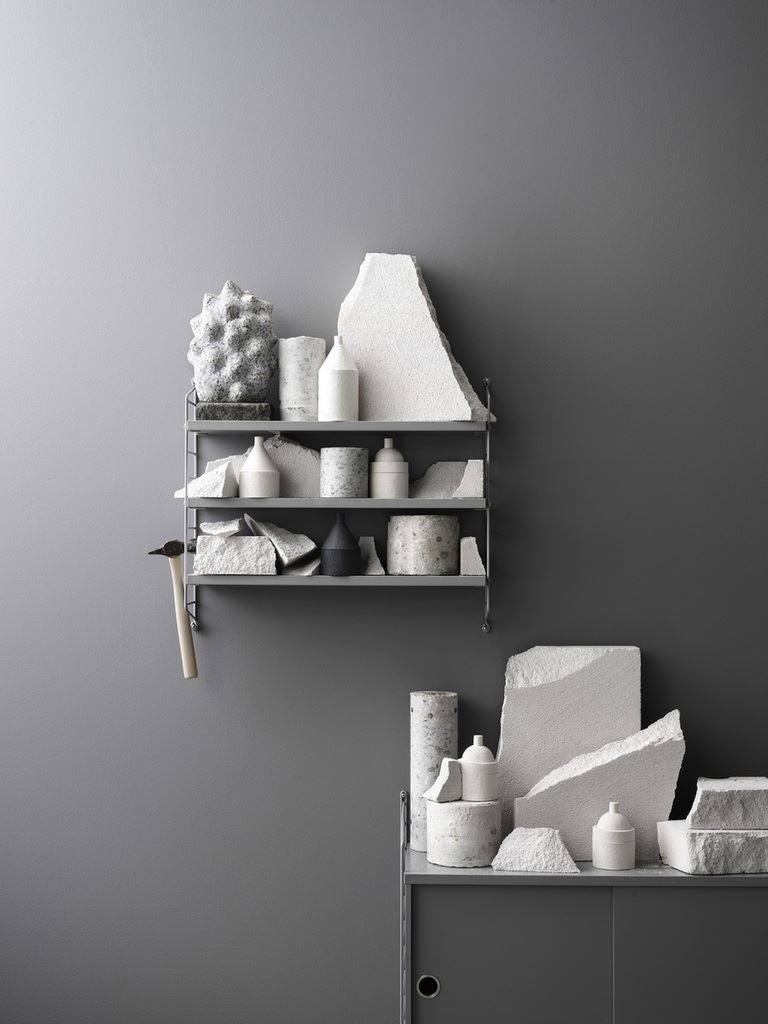 String Pocket Reol 60x50 cm - Walnut/Black