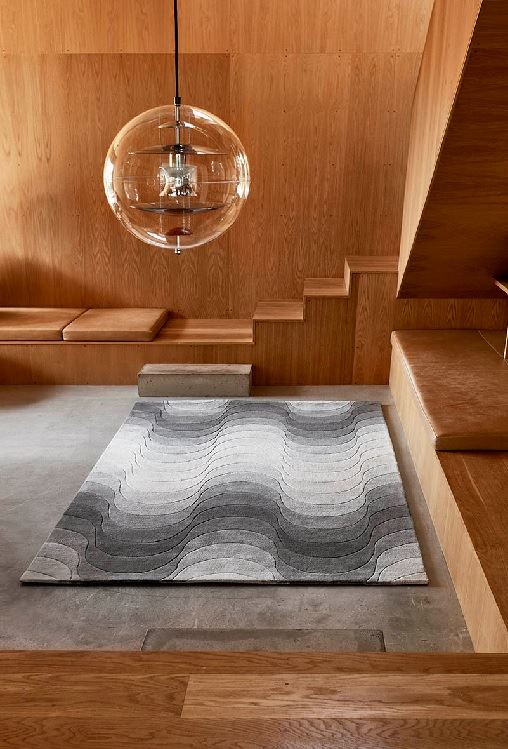 Verpan Wave Rug 240x170 cm - Orange