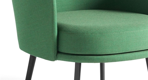 HAY Dorso Lænestol - Black Powder Coated Steel / Canvas 946