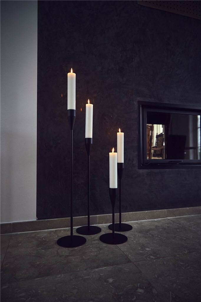 Piet Hein Venus Lysestage Maxi H: 47,5 cm - Sort