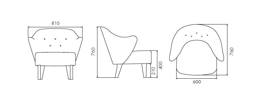 Audo Copenhagen Ingeborg Signatur Loungestol - Sacho Zero Boucle 001 ...