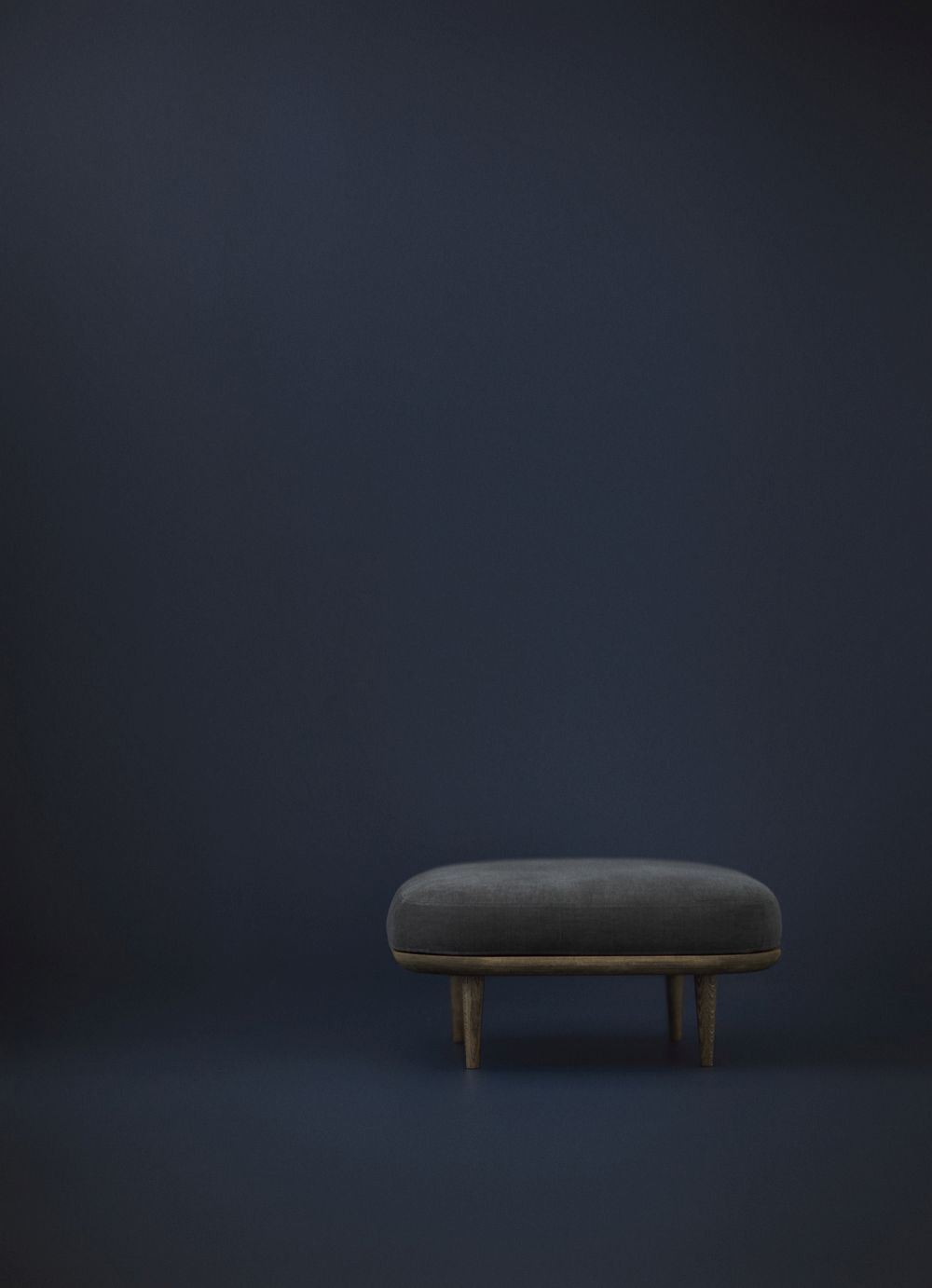 &Tradition SC9 Fly Pouf H: 40 cm - Hot Madison 094/Oiled Oak