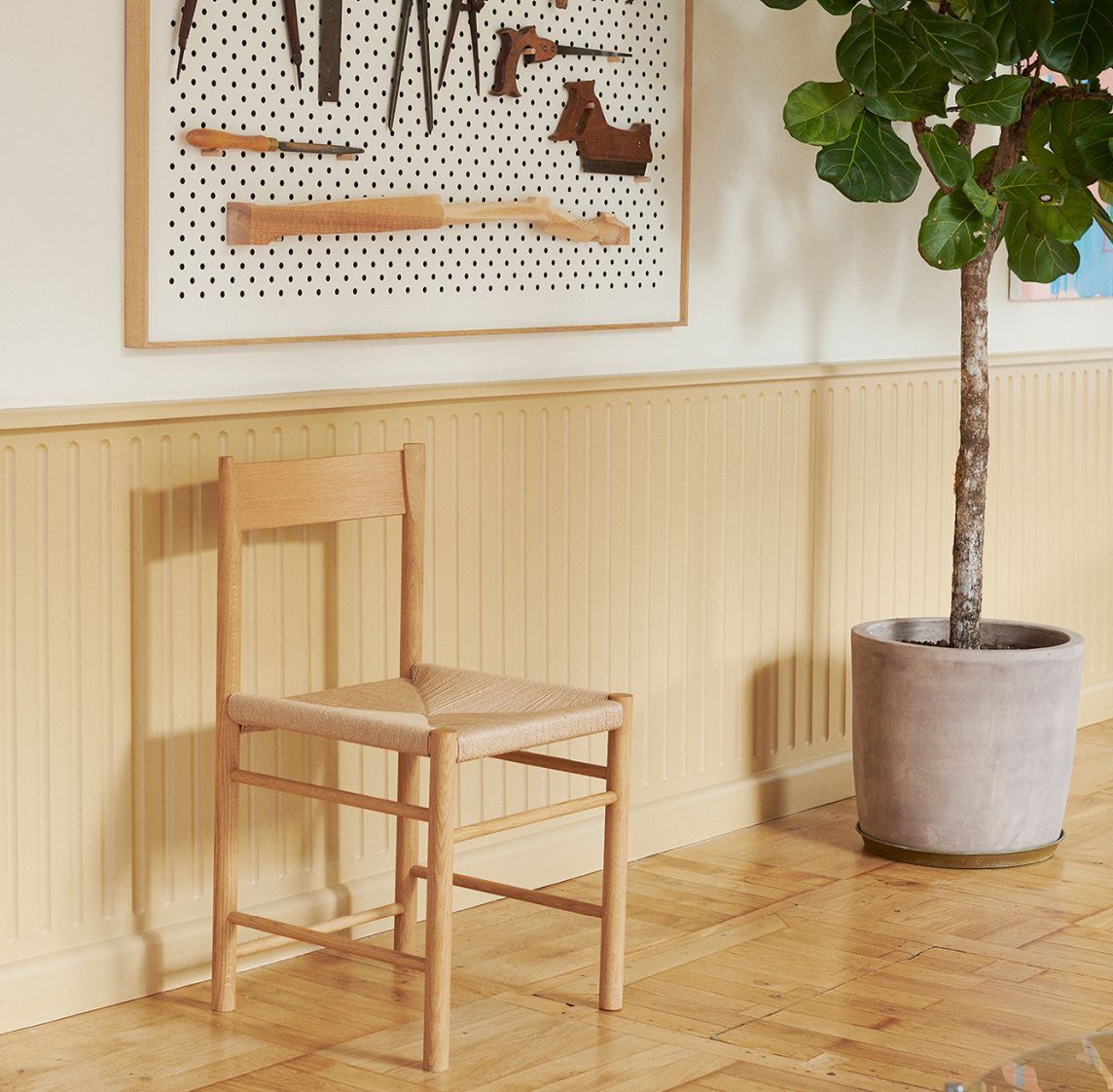 Brdr. Krüger F Chair - Oiled Oak / Natural Paper Cord