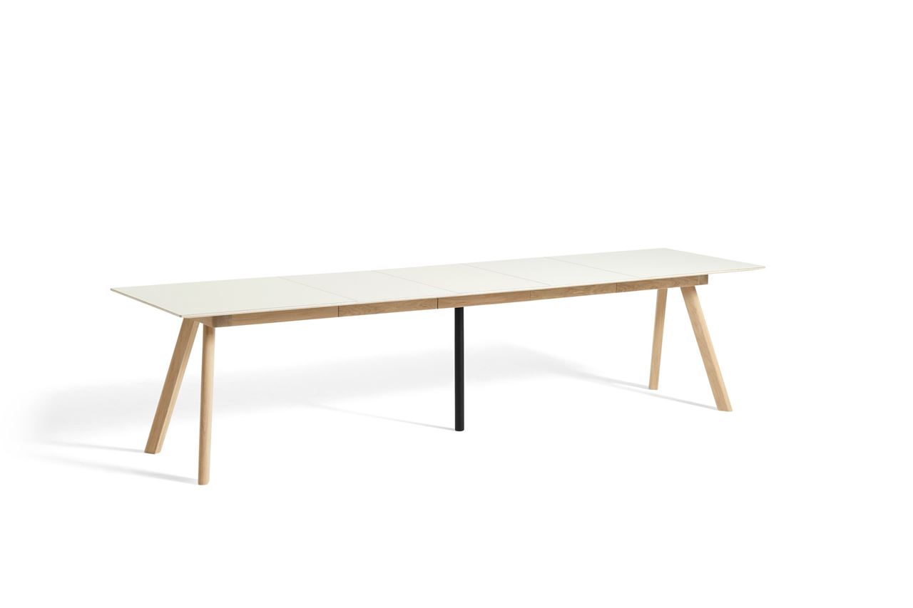 HAY CPH 30 Extendable Table 200/400x90x74 cm - Lacquered Solid Oak/Off ...