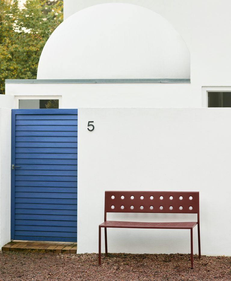 HAY Balcony Dining Bench L: 114 cm - Chalk Beige