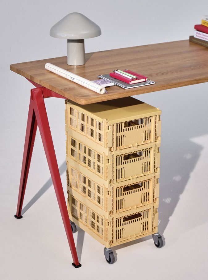 HAY Colour Crate Wheels Set of 4 Medium - Grey