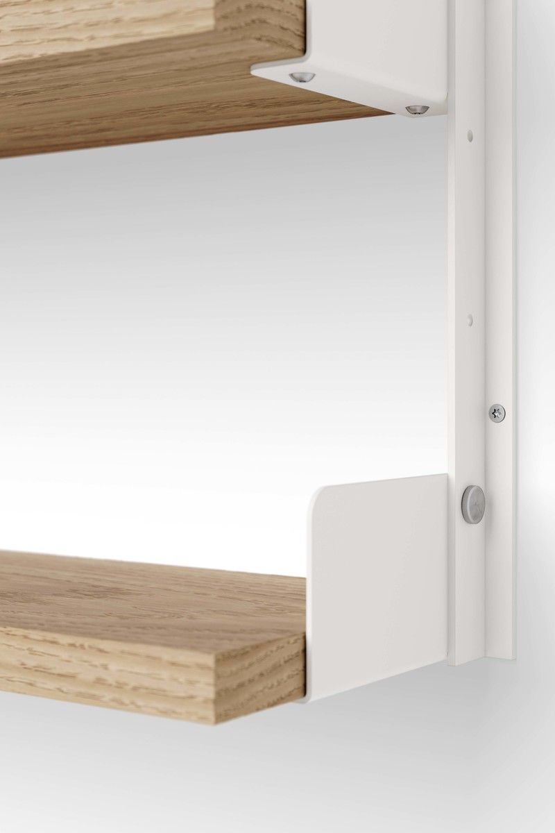 New Works Wall Shelf 900 90x83,5 cm - Oak/White