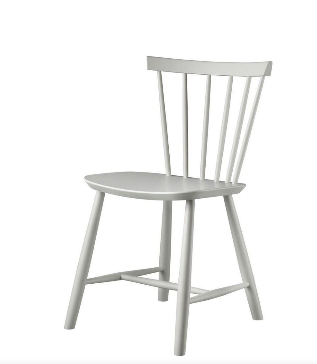 FDB Møbler J46 Poul M. Volther Stol - Lysegrå/Dust & Bones/Malet Bøg