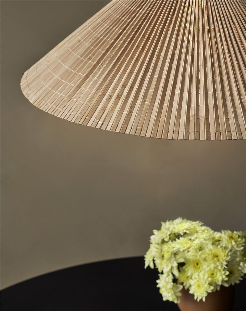 GUBI 1972 Pendant Ø: 62 cm - Brass/Bamboo