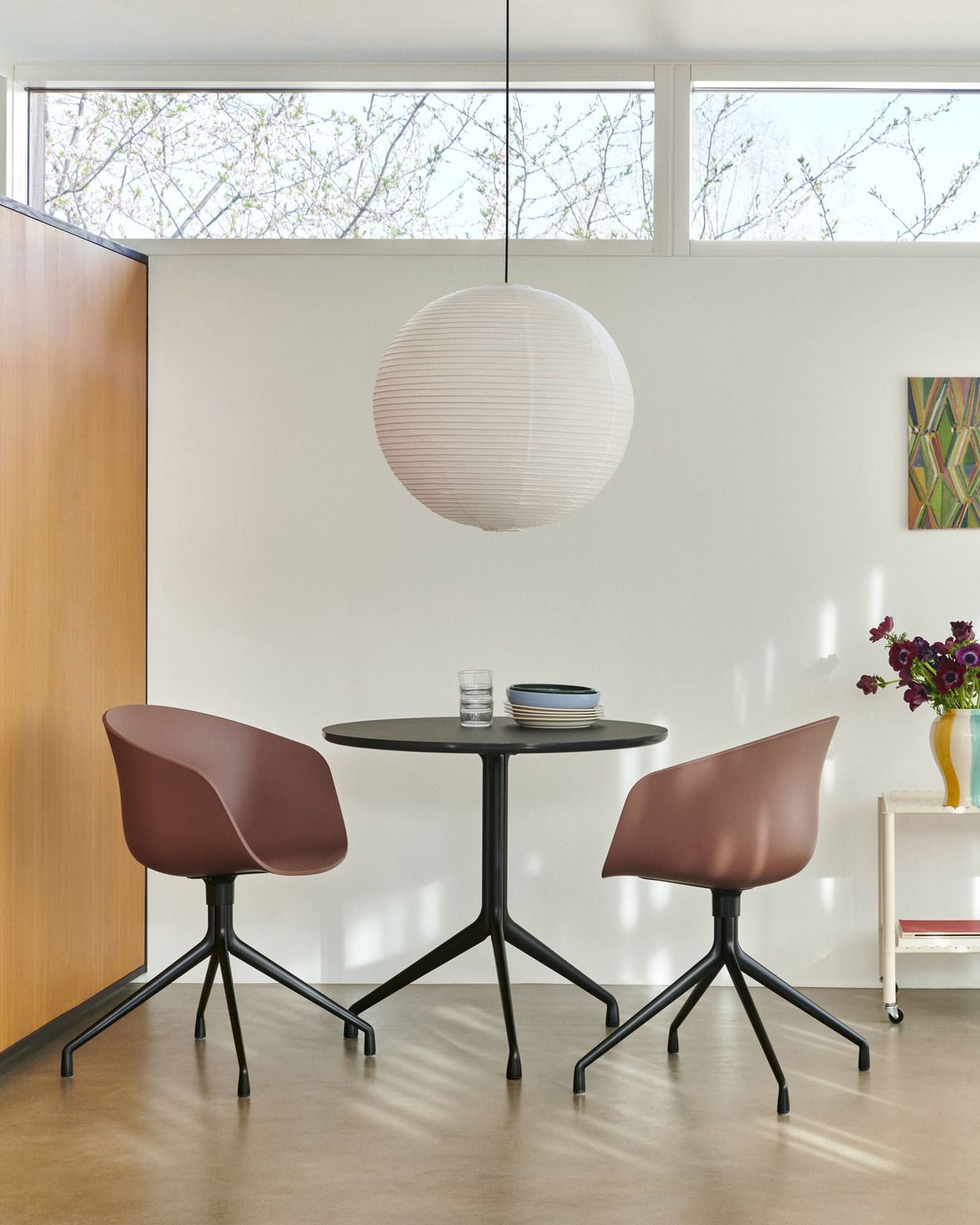 HAY AAC 20 About A Chair - Black Powder Coated Aluminium/Soft Brick