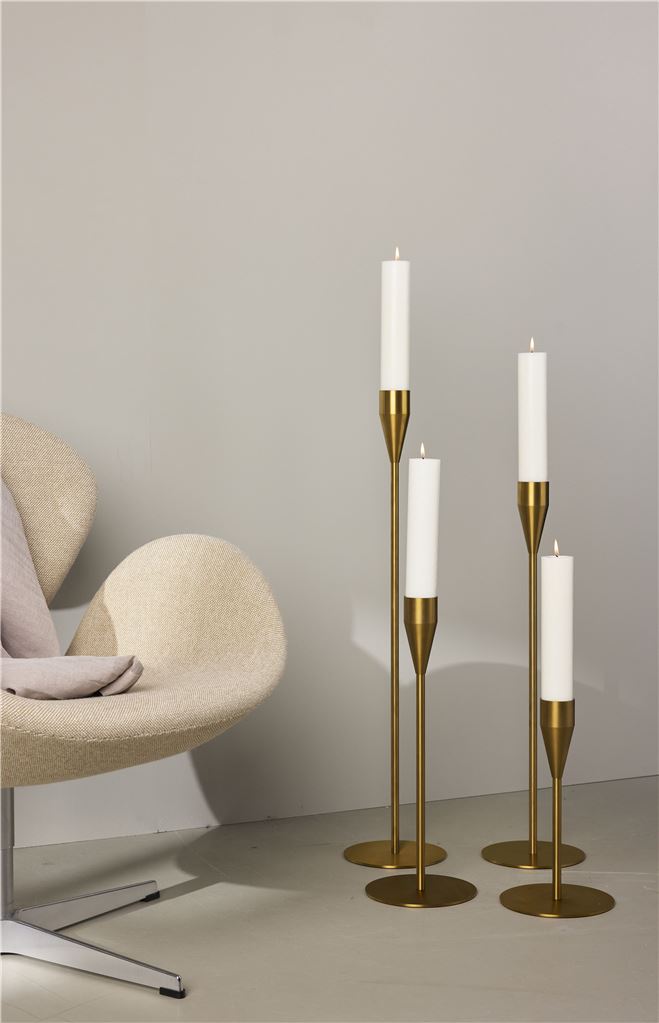 Piet Hein Venus MAXI Lysestage H: 47,5 cm - Messing