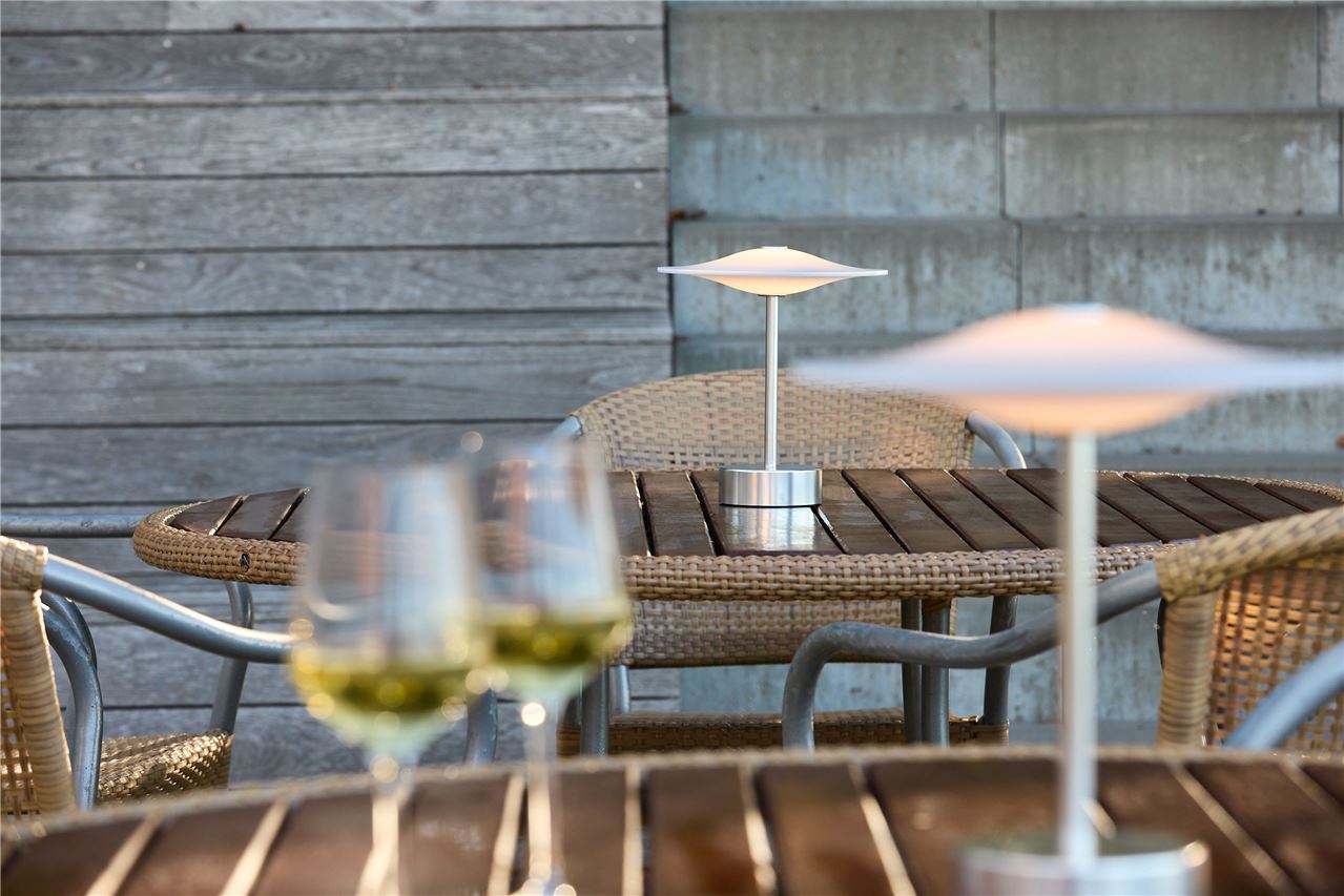 Piet Hein Sinus 22 Portable Bordlampe H: 25 cm - Aluminium/Brass