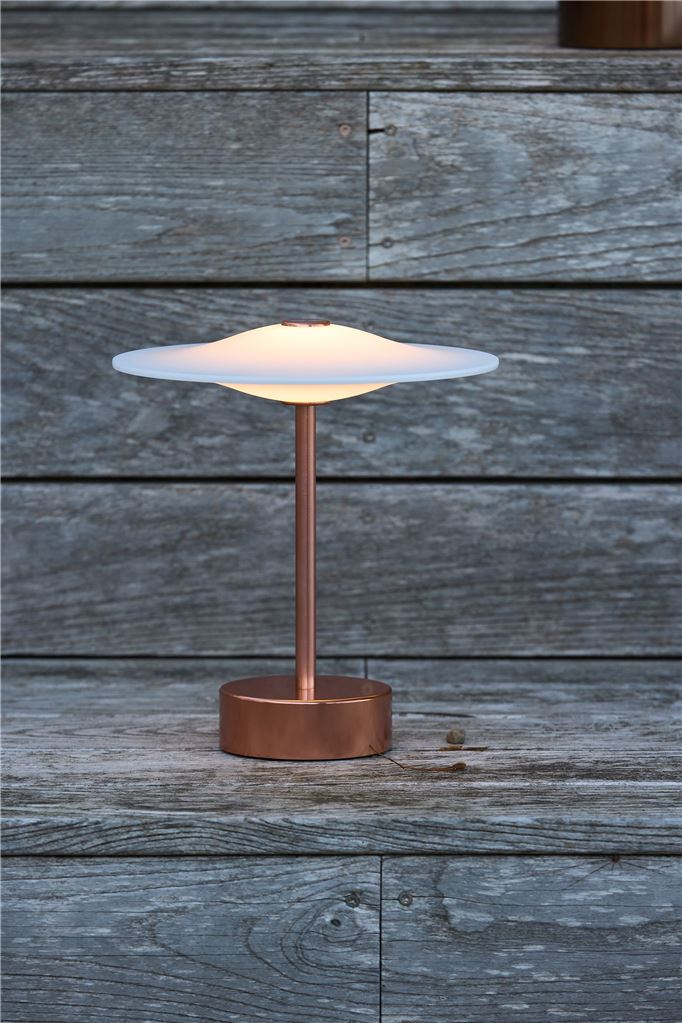 Piet Hein Sinus 22 Portable Bordlampe H: 25 cm - Aluminium/Black