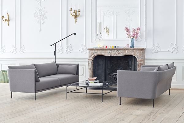 HAY Silhouette 3 Personers Sofa Mono L:212 cm - Remix 783 / Black ...